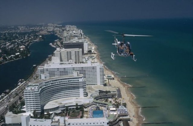 Slim Aarons, Aerial Miami Beach, Estate Stamped Photographic Print ...