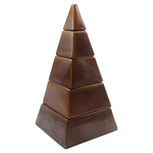 Ceramic Pyramid Jewel Box, 1970s for sale at Pamono