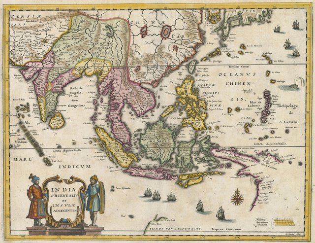 Mid-17th Century Map of the Far East for sale at Pamono