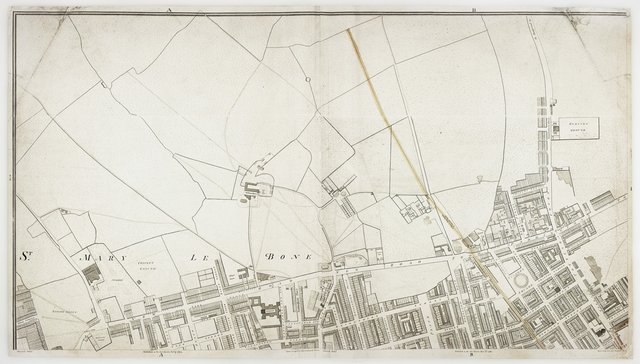 Large-Scale Survey of London Map with Marylebone & St Pancras for sale ...