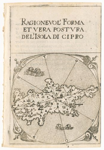 16th Century Miniature Map of Cyprus for sale at Pamono