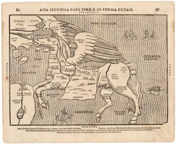 Fantasy Map of Asia as Pegasus for sale at Pamono