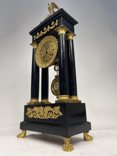 Antique French Empire Style Clock, 1800s for sale at Pamono