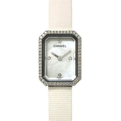 Premiere & Diamond White Shell Watch von Chanel bei Pamono kaufen