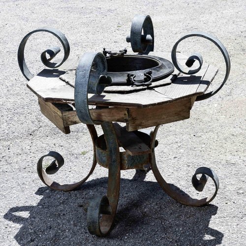 Vintage Metal Base Brazier, 1950s for sale at Pamono