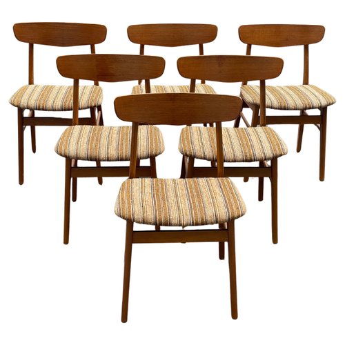 Danish Teak Dining Chairs, 1962, Set of 6 for sale at Pamono