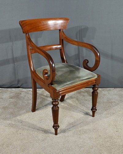 Butaca victoriana con cruces de caoba, siglo XIX, Inglaterra en venta ...