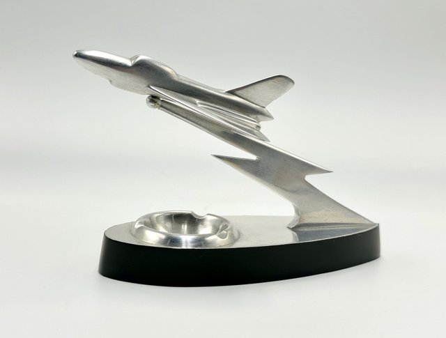 Art Deco Aluminium Desk Plane Miniature, 1930s for sale at Pamono