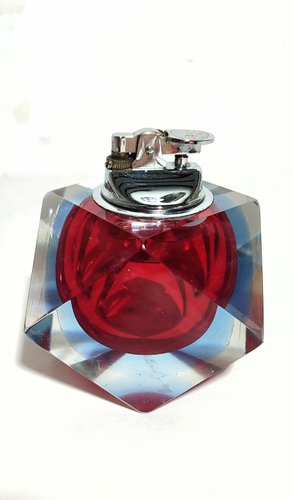 Vintage Italian Crystal Lighter, 1970s for sale at Pamono