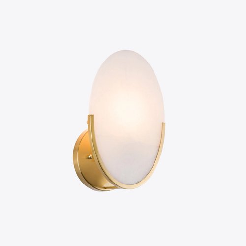 Mosman Brass Disk Wall Sconce from Pure White Lines for sale at Pamono