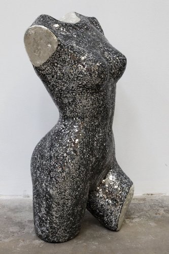 Female Bust with Dialma Brown Glass Tiles, 2010s for sale at Pamono