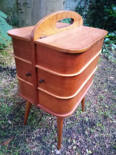 Vintage Danish Sewing Box, 1960s for sale at Pamono