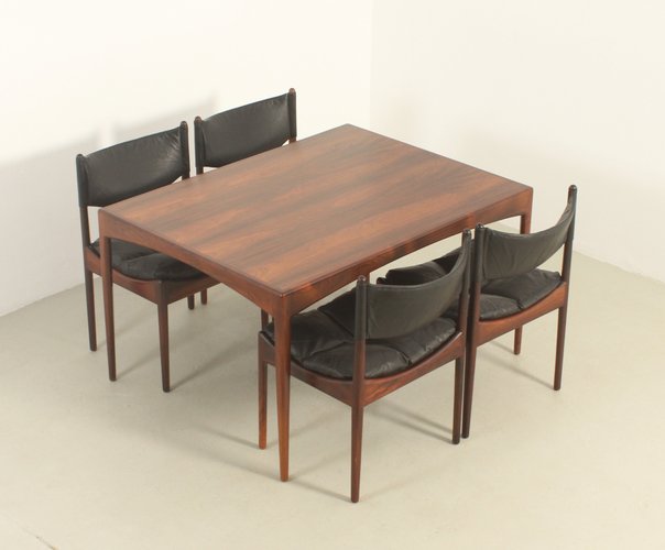 Modus Dining Set by Kristian Vedel for Søren Willadsen, 1960s, Set of 5 ...