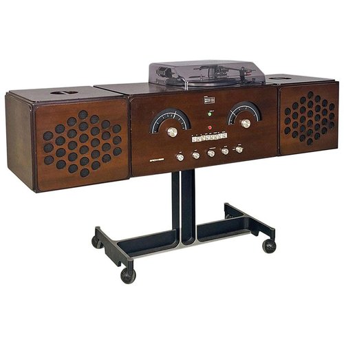 Italian Radiophonograph Rr126 and Record Player attributed to ...