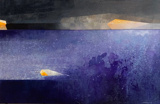 Sergiusz Powalka, Czarny Staw Gasienicowy III (Tríptico), 2024, Acrílico sobre lienzo en venta ...