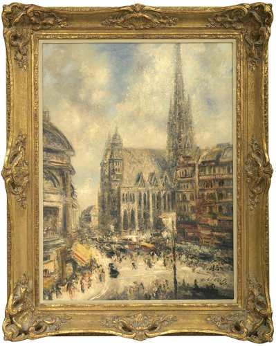 Ludolfs Liberts, Vienna, Oil on Board, Framed for sale at Pamono
