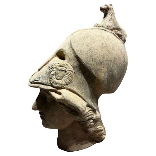 Early 20th Century Giustiniani Athena Head in Patinated Terracotta for ...