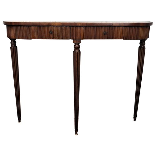 Table Console Murale Mince Mid-Century en Bois à Lattes, Italie, 1950s ...