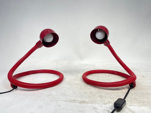 Jointed Snake Lamps, 1970s, Set of 2 for sale at Pamono