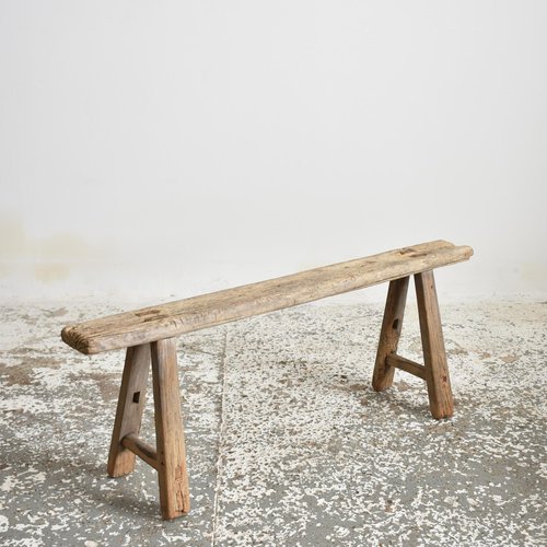 Elm Rustic Pig Bench for sale at Pamono