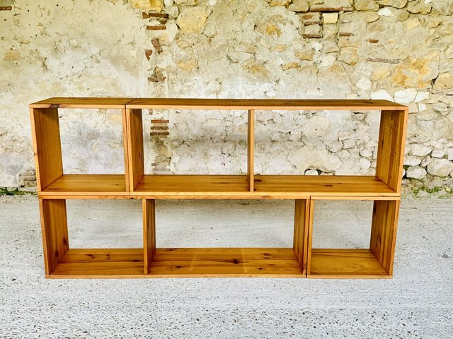 Stackable Modular Shelving System, 1980s, Set of 6 for sale at Pamono