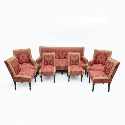 Vintage Living Room Sets, 1970, Set of 7 for sale at Pamono
