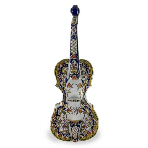 French Majolica Violin in Ceramic, Early 19th Century for sale at Pamono