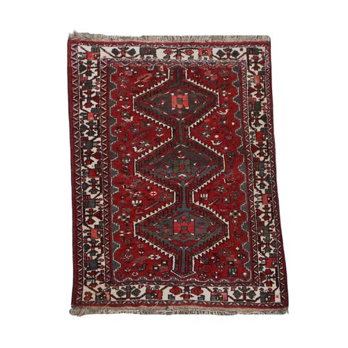 Vintage Oriental Rug Including Red and Gray Colors for sale at Pamono
