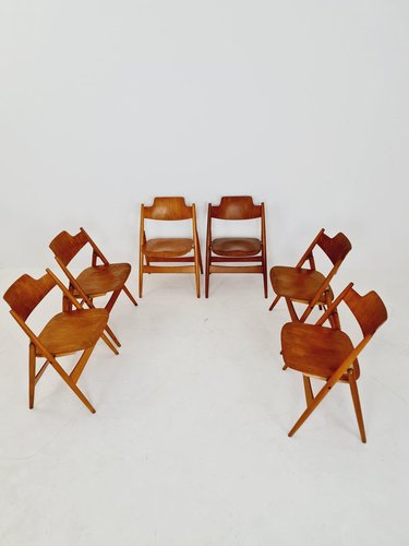 Chaise Pliante Modèle SE18 par Egon Eiermann pour Wilde & Spieth ...