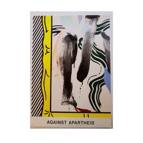 Roy Lichtenstein, Against Apartheid Poster, Lithograph, 1983 for sale ...