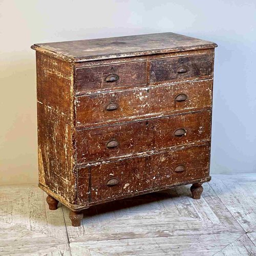 Victorian Scumble Glazed Chest of Drawers for sale at Pamono