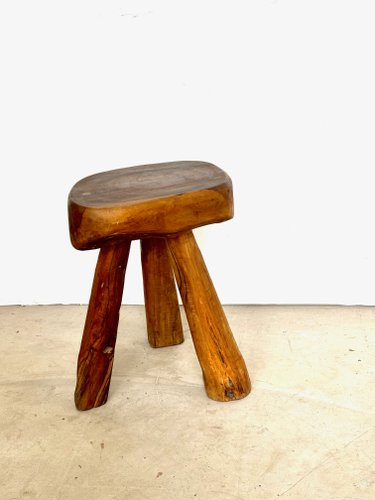 Olive Wood Stool for sale at Pamono