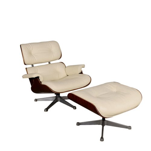 Vintage Lounge Chair with Footrest from Herman Miller, Set of 2 for ...