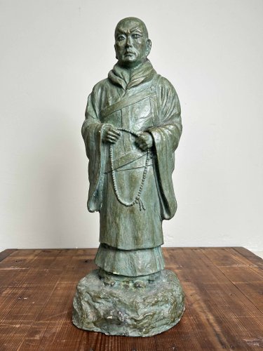 Shinran Buddhist Monk Statue, Taishō Period, Japan, 1920s for sale at ...