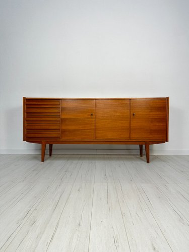 Large Mid-Century German Teak Sideboard, 1960s for sale at Pamono