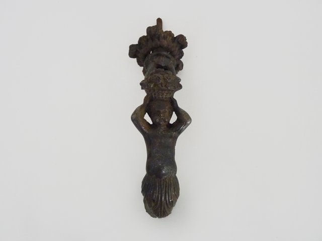 Cast Iron Cherub Angel Door Knocker, 1800s for sale at Pamono