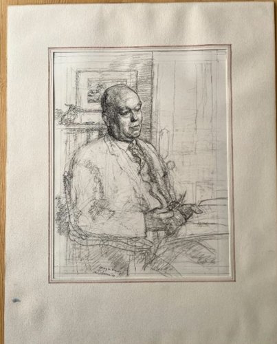 Malcolm Osborne, Portrait of Wilfred E. Billinghame, 1960, Pencil ...