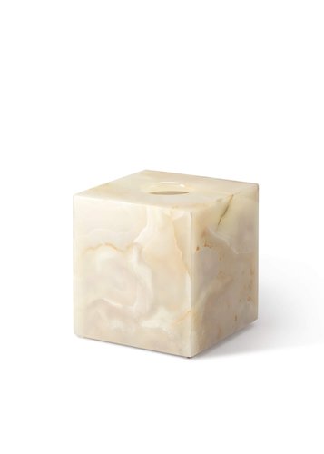 Light Green Onyx Square Tissue Box by Royal Bee Design for sale at Pamono