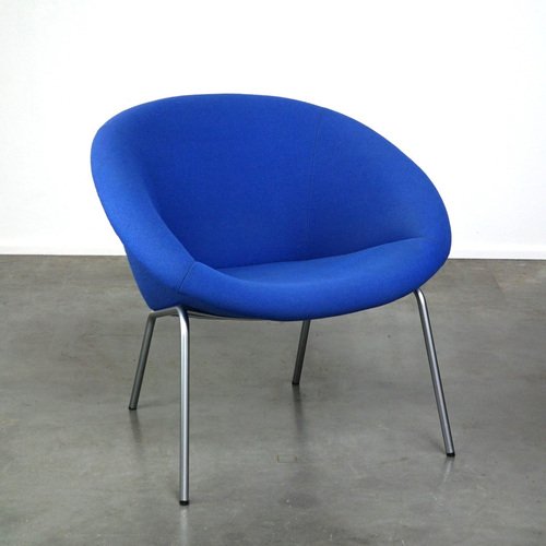 Vintage German Blue Lounge Chair Model 369 by Walter Knoll for sale at ...
