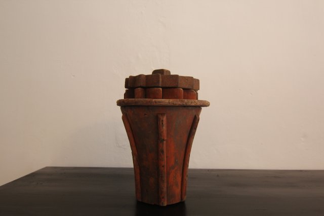 Early 20th Century Wooden Casting Pattern Object with Original Patina ...