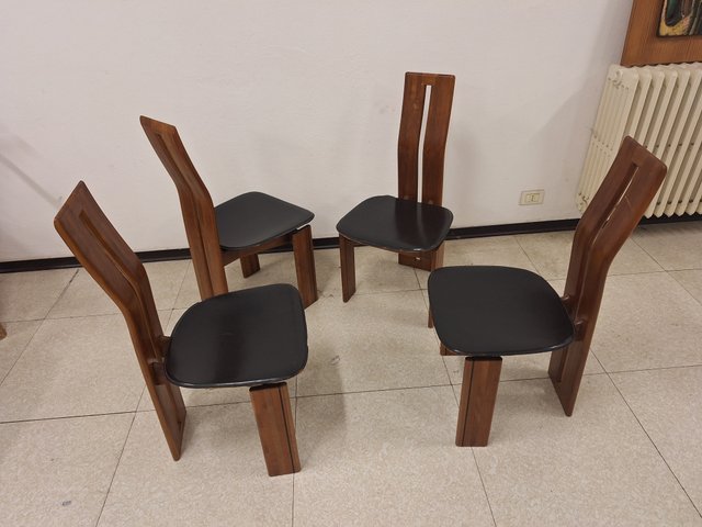 High Back Model Chairs by Mario Marenco for Mobilgirgi, 1960s, Set of 4 ...