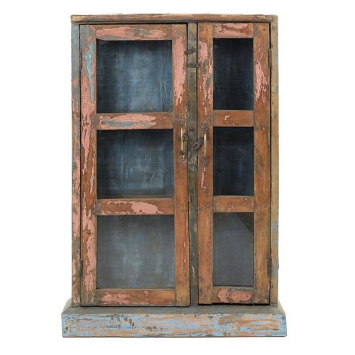 Wood and glass showcase store