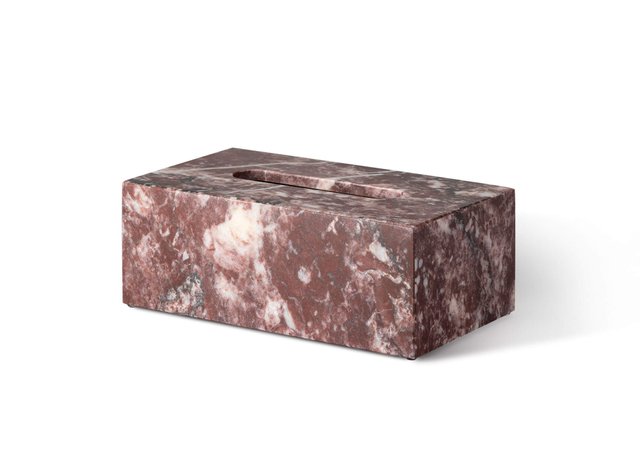 Pink Marble Rectangular Tissue Box by Royal Bee Design for sale at Pamono