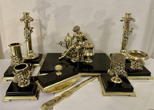 Art Nouveau Stationery Set, Set of 9 for sale at Pamono