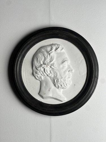 19th century Plaster Plaque for sale at Pamono