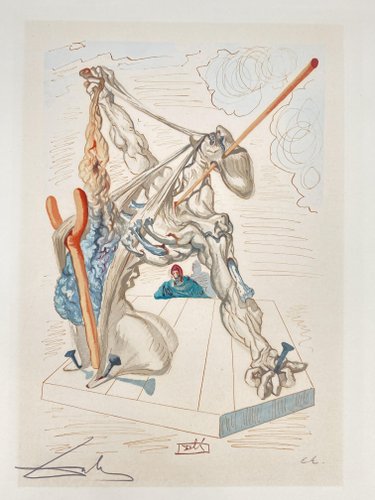 Salvador Dali, The Falsifiers from the Divine Comedy, 1960s, Woodcut ...