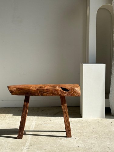 Small Organic Quadripod Bench in Upcycled Asian Teak, Sungai for sale ...