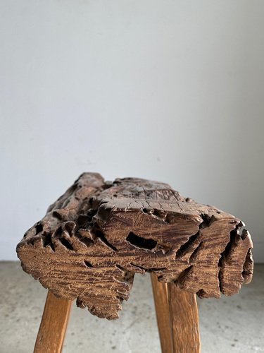 Small Organic Quadripod Bench in Upcycled Asian Teak, Bulan for sale at ...