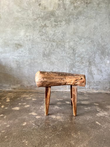 Small Organic Quadripod Bench in Blonde Asian Teak, Delapan for sale at ...