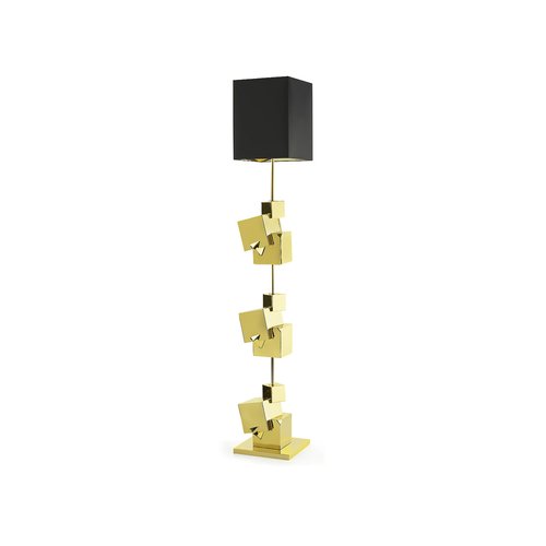 Pyrite Floor Lamp with Shade by Marioni for sale at Pamono